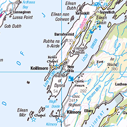 LL&C Way: Tighnabruaich to Glendaruel - Route Map