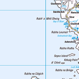 Oykel Bridge to Inchnadamph - Route Map