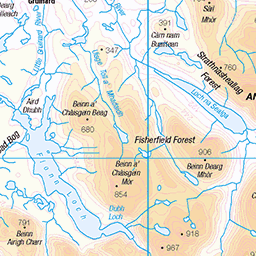 Kinlochewe to Shenavall - Route Map