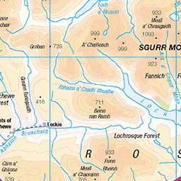 Kinlochewe to Shenavall - Route Map