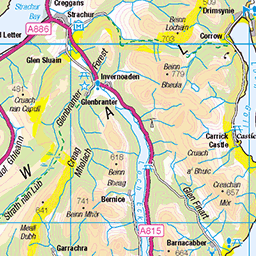 West Highland Way 3: Rowardennan to Inverarnan - Route Map