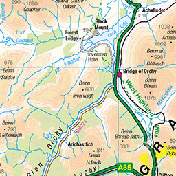 Rob Roy Way: Strathyre to Killin - Route Map