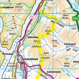 West Highland Way 1: Milngavie to Drymen - Route Map