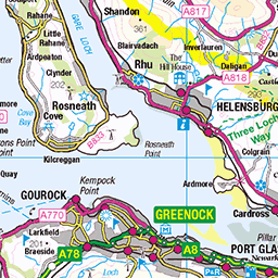 West Highland Way 1: Milngavie to Drymen - Route Map