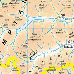 Rob Roy Way: Strathyre to Killin - Route Map