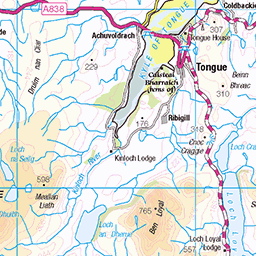 Kylestrome to Rhiconich - Route Map