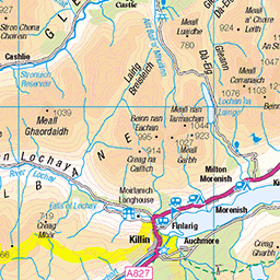 Rob Roy Way: Strathyre to Killin - Route Map