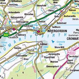 John o'Groats Trail: Inverness to Culbokie - Route Map