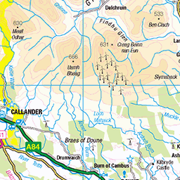 Rob Roy Way: Strathyre to Killin - Route Map