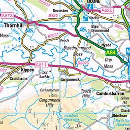 West Highland Way 1: Milngavie to Drymen - Route Map
