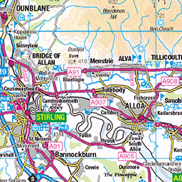 West Highland Way 1: Milngavie to Drymen - Route Map