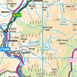 Southern Upland Way 7: Beattock to St Mary's Loch - Route Map