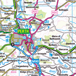Comrie to Loch Freuchie - Route Map