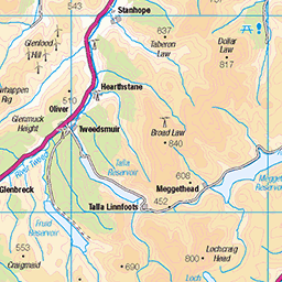 Southern Upland Way 7: Beattock to St Mary's Loch - Route Map