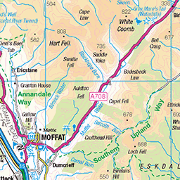 Southern Upland Way 7: Beattock to St Mary's Loch - Route Map