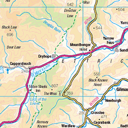 Southern Upland Way 7: Beattock to St Mary's Loch - Route Map