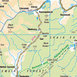 Southern Upland Way 7: Beattock to St Mary's Loch - Route Map
