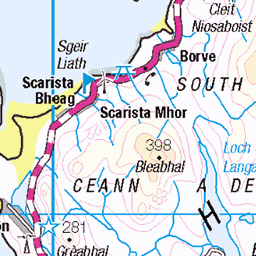 Harris Walkway 2: Tarbert to Seilebost - Route Map