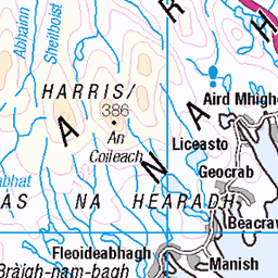 Harris Walkway 2: Tarbert to Seilebost - Route Map