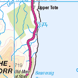 Storr to Portree coast - Route Map