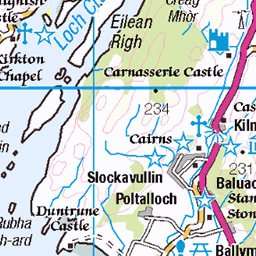 Crinan Canal: Crinan to Ardrishaig - Route Map