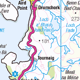 Fisherfield 6, from Shenavall - Route Map