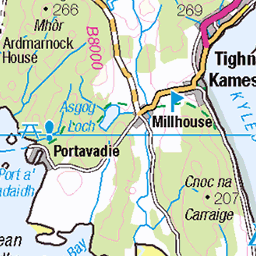 Kintyre Way Stage 1: Tarbert to Skipness - Route Map