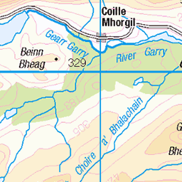 Great Glen Way 2: Gairlochy to Laggan - Route Map