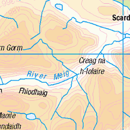 Coulin Pass - Achnashellach to Torridon - Route Map