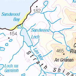 Rhiconich to Sandwood Bay - Route Map