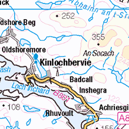 Rhiconich to Sandwood Bay - Route Map