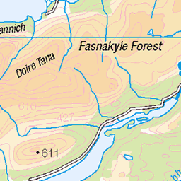 Affric Kintail Way 2: Cannich to Affric road end - Route Map