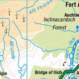 Great Glen Way - Invergarry Link - Route Map