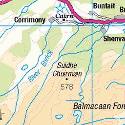 Affric Kintail Way 2: Cannich to Affric road end - Route Map
