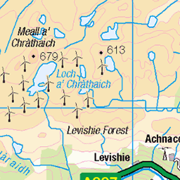Affric Kintail Way 2: Cannich to Affric road end - Route Map