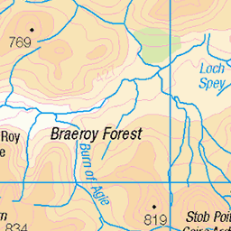 Great Glen Way 2: Gairlochy to Laggan - Route Map