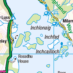 Rob Roy Way: Drymen to Aberfoyle - Route Map