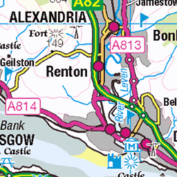 Balloch to Strathblane - Route Map