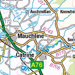 River Ayr Way 1: Glenbuck to Sorn - Route Map