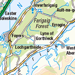 Upper Findhorn moors and glens, Strathdearn - Route Map