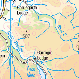 Upper Findhorn moors and glens, Strathdearn - Route Map
