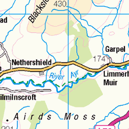 River Ayr Way 1: Glenbuck to Sorn - Route Map