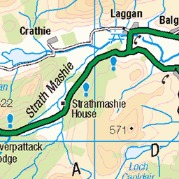 Newtonmore to Kincraig - Route Map