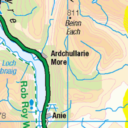 Rob Roy Way: Callander to Strathyre - Route Map