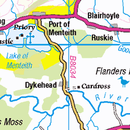 Rob Roy Way: Drymen to Aberfoyle - Route Map