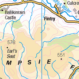 West Highland Way 2: Drymen to Rowardennan - Route Map