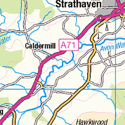 Clyde Walkway 4: Maudslie Bridge to New Lanark - Route Map