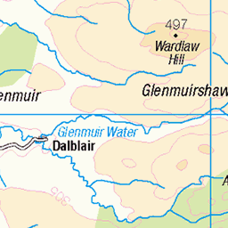 River Ayr Way 1: Glenbuck to Sorn - Route Map