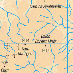 Upper Findhorn moors and glens, Strathdearn - Route Map