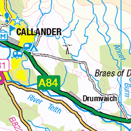 Rob Roy Way: Callander to Strathyre - Route Map